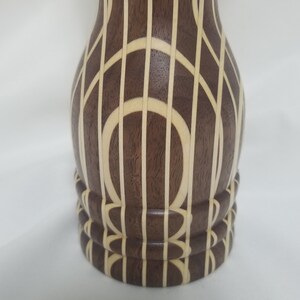 Woodturned Black Walnut and Maple Segmented Peppermill - Etsy