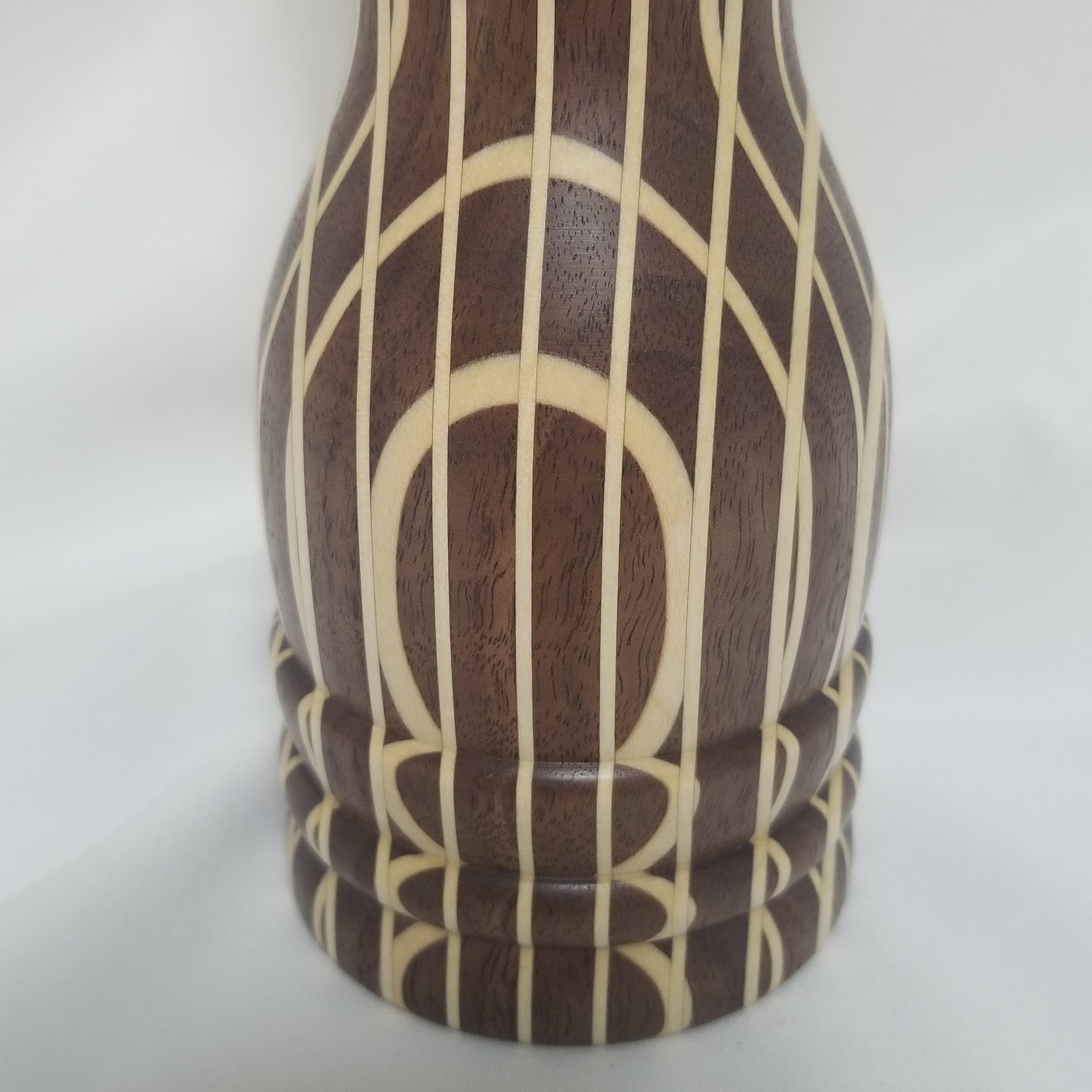 Woodturned Black Walnut and Maple Segmented Peppermill - Etsy