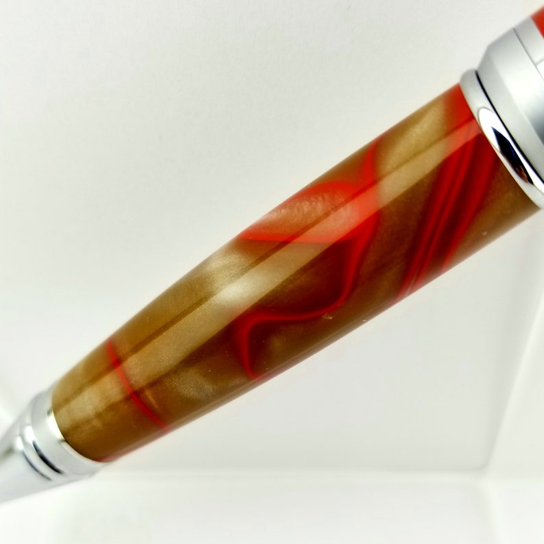 Handmade Brown and Red Refillable Cigar Pen - Etsy