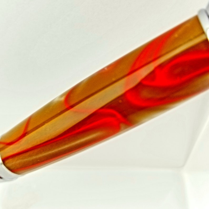 Handmade Brown and Red Refillable Cigar Pen - Etsy