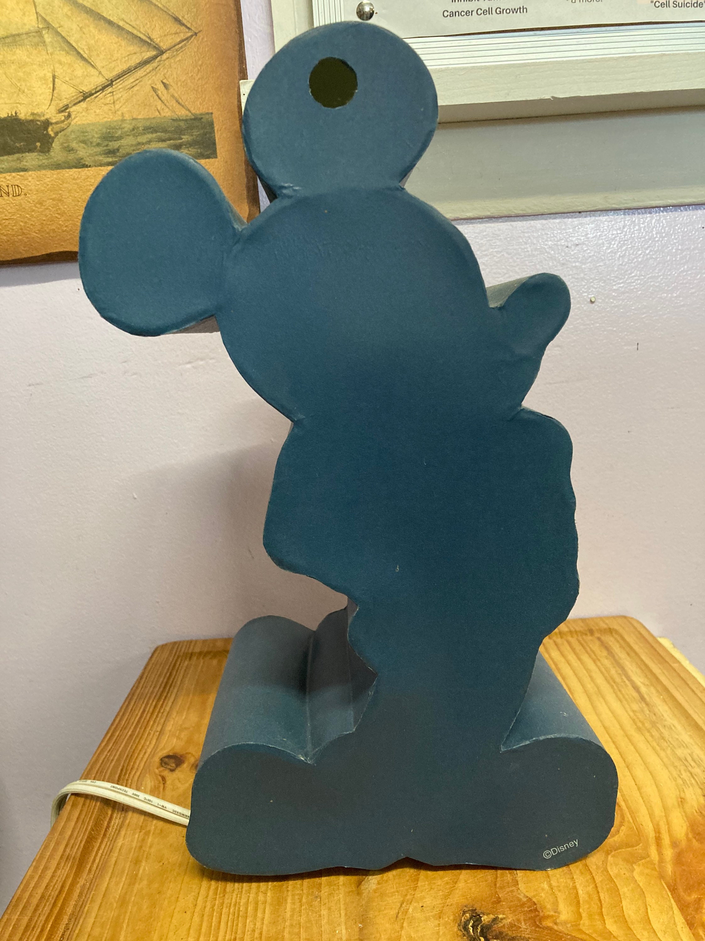 Mickey Mouse Lamp by Disney RARE Vintage - Etsy