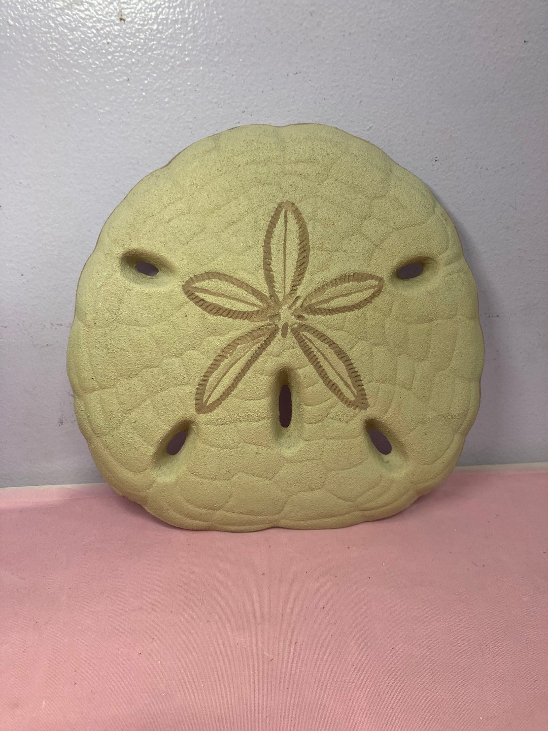 Large Faux Sand Dollar Hanging Wall Decor, Ceramic 9” - Etsy