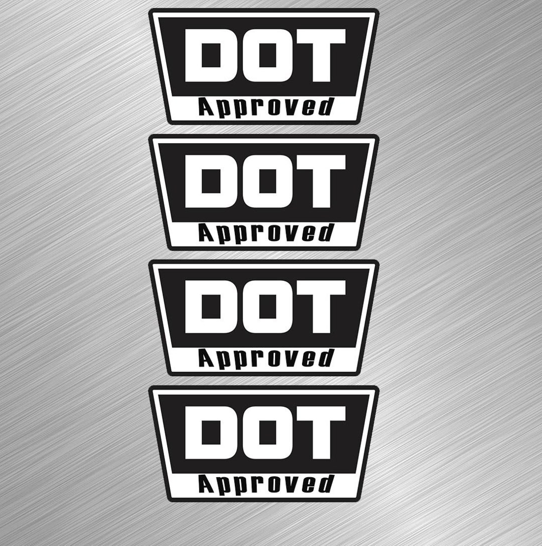 DOT Approved Motorcycle Helmet Sticker Decal Custom Helmet Replacement ...