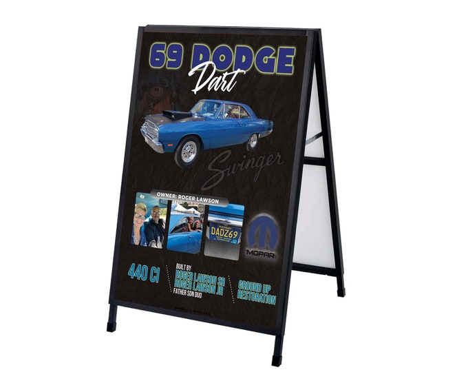 Custom Car Show Display Sign Board - Personalized Plaque for Car ...