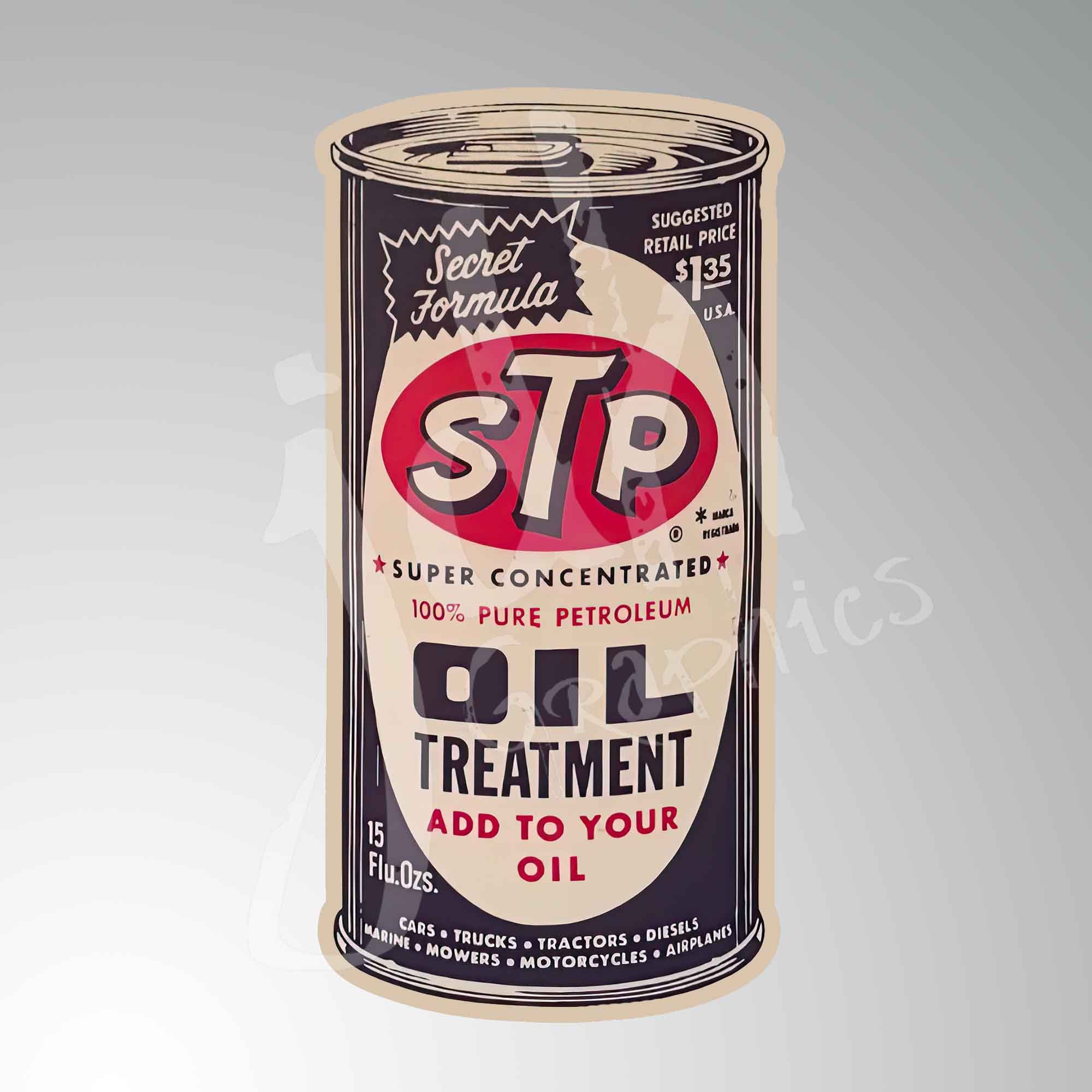 Oil Vintage Style Vinyl Decal Sticker Hot Rod Rat Rod Motorcycle Fink ...