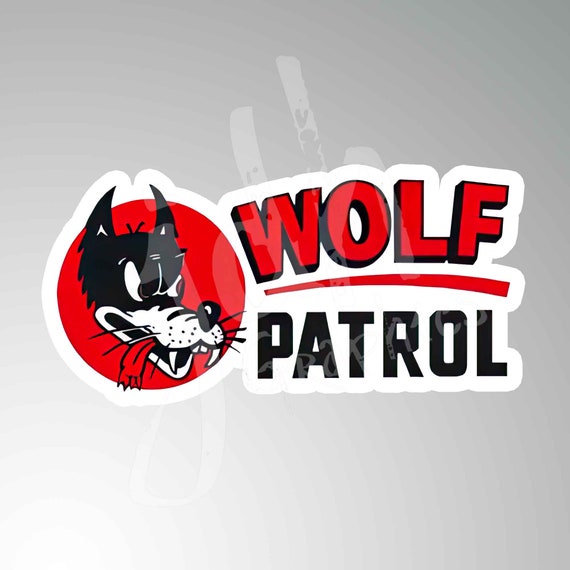Wolf Patrol Vintage Style Vinyl Decal Sticker Hot Rod Rat Rod | Etsy