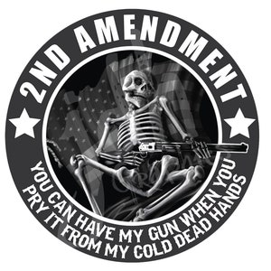 2nd Amendment Skull American Flag Vinyl Decal Sticker Car - Etsy