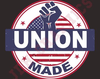 Union Made Sticker - Etsy