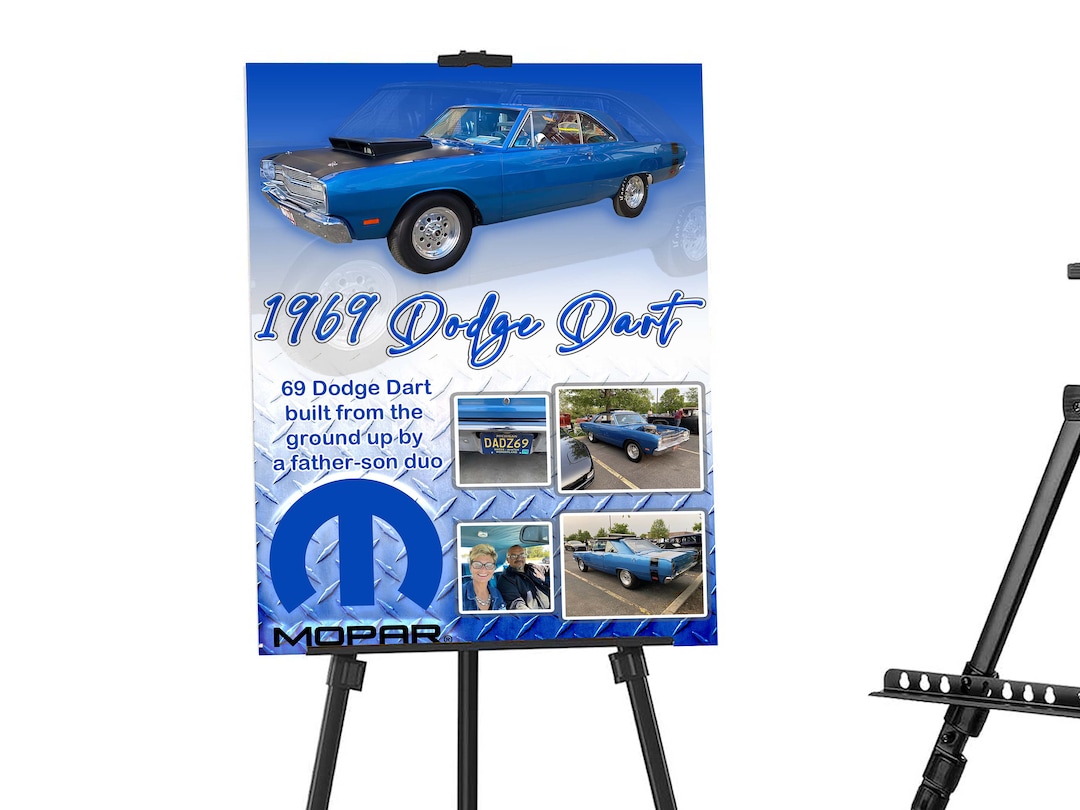 Custom Car Show Display Sign Board - Personalized Plaque for Car ...