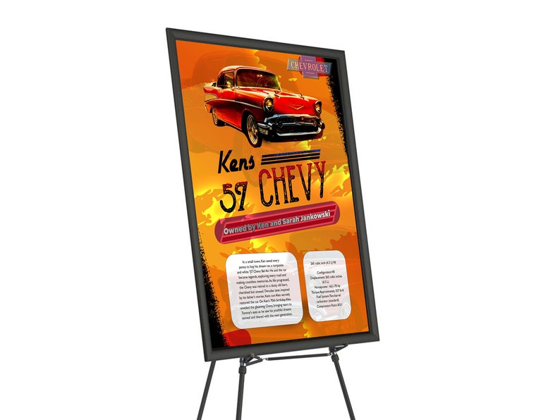 Custom Car Show Display Sign Board - Personalized Plaque for Car ...