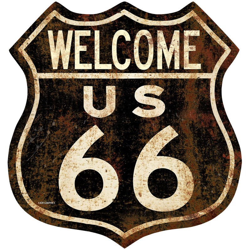 Route 66 Vintage Style Vinyl Decal Sticker Racing Race Car - Etsy