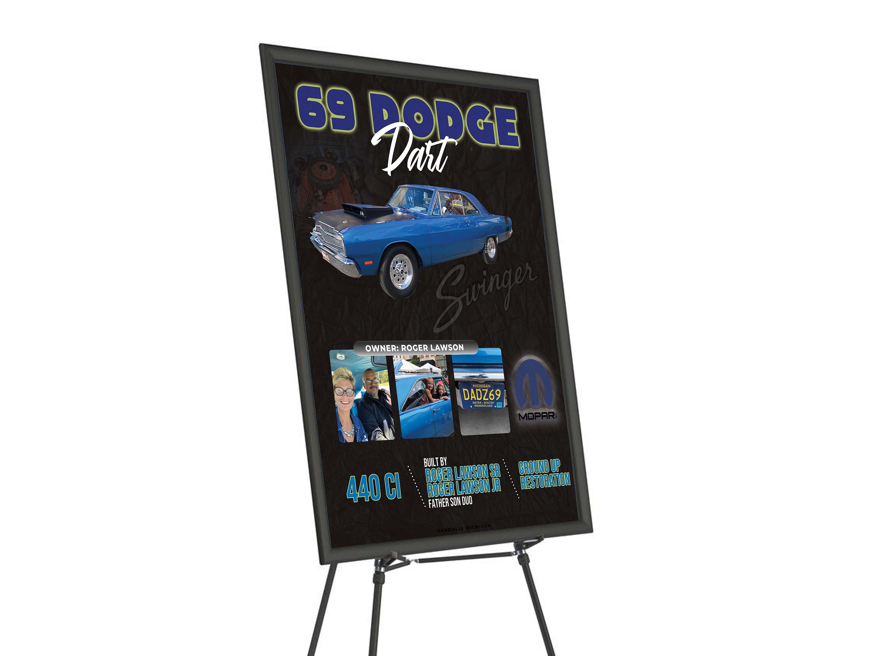 Custom Car Show Display Sign Board - Personalized Plaque for Car ...