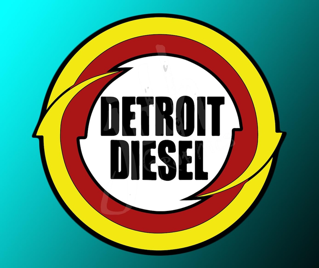 Diesel Detroit Vintage Style Oil Gas Vinyl Decal Sticker Racing Race ...