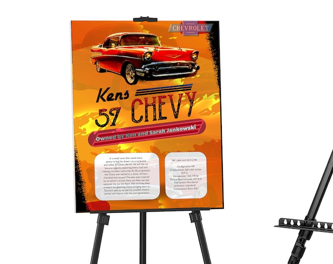 Custom Car Show Display Sign Board - Personalized Plaque for Car ...