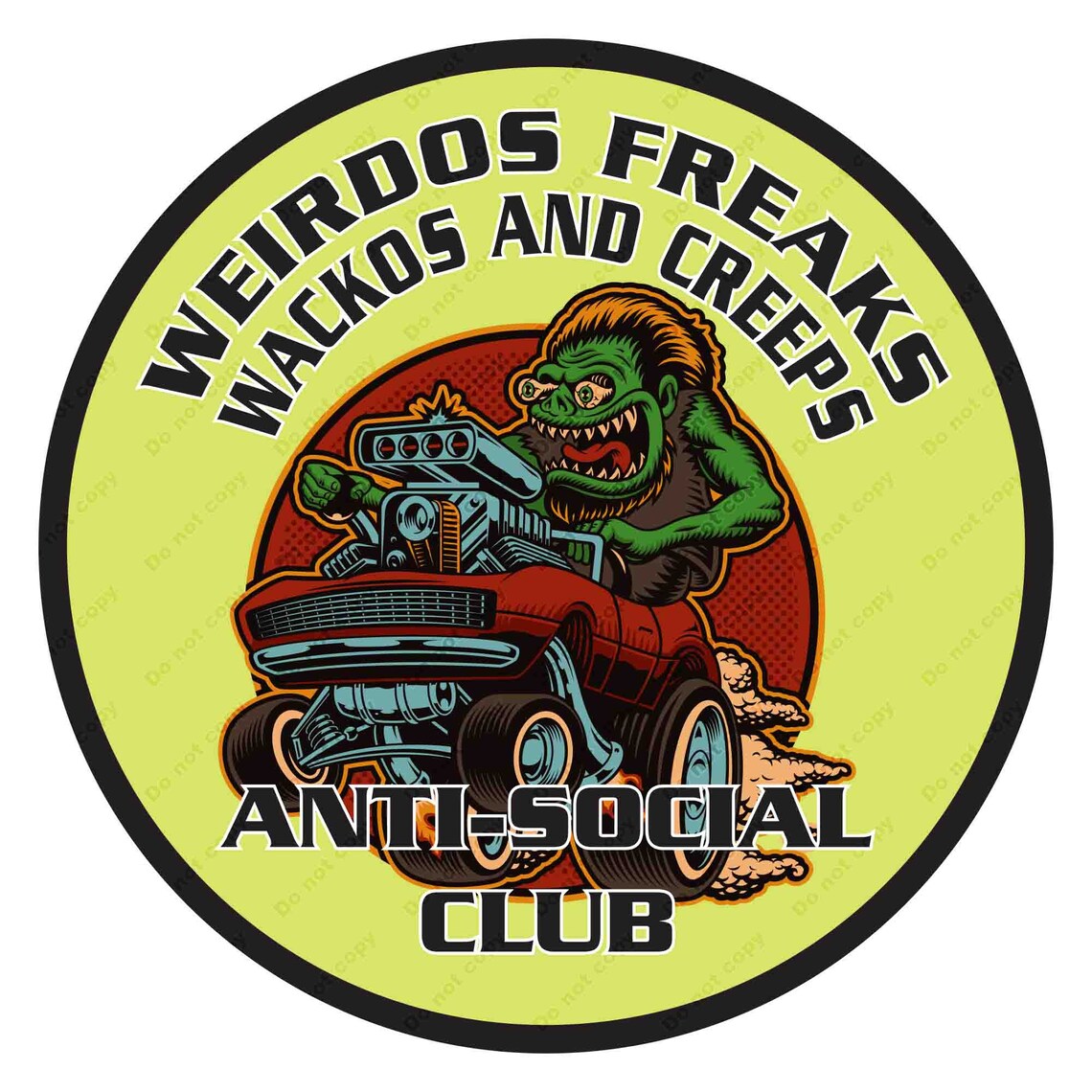 Weirdos Freaks Vintage Style Vinyl Decal Sticker Hot Rod Rat - Etsy