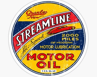 Pinup Hot Rod Oil Fuel Vintage Style Vinyl Decal Sticker Hot | Etsy