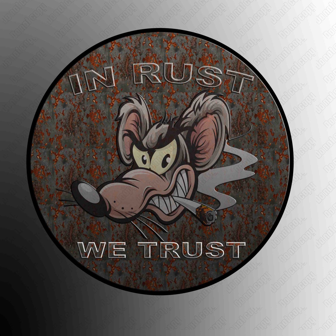 In Rust We Trust Rat Vintage Style Vinyl Decal Sticker Hot Rod - Etsy