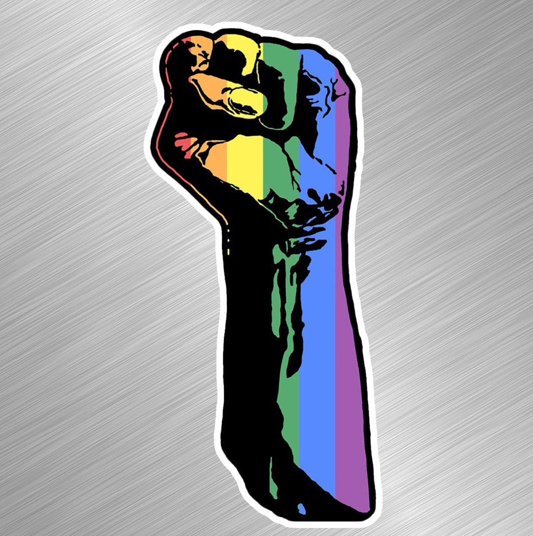 Pride Fist Flag Vinyl Decal Sticker Car Truck LGBTQ - Etsy