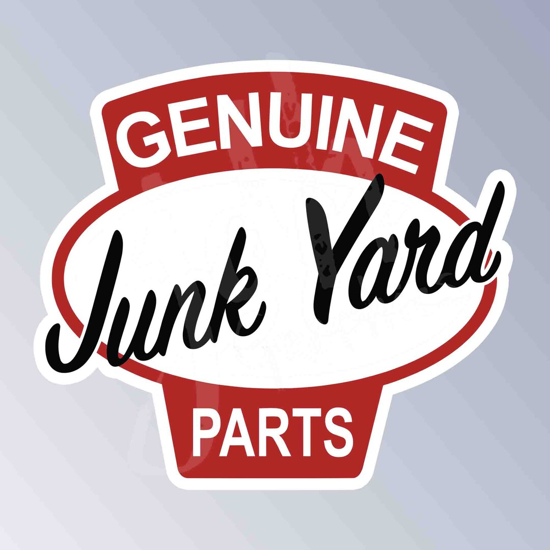 Junk Yard Parts Rat Vintage Style Vinyl Decal Sticker Hot Rod Rat Rod ...