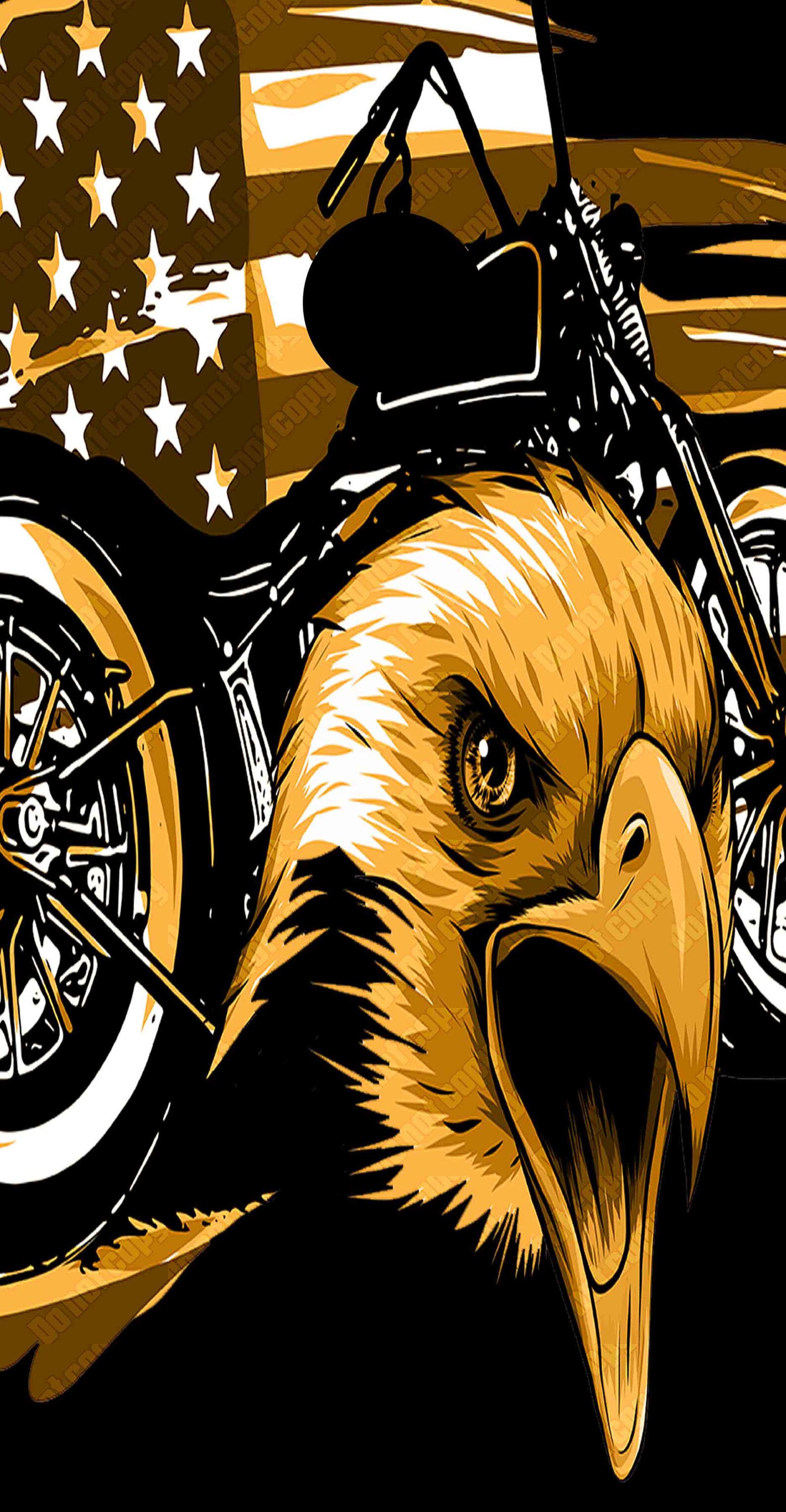 Eagle Motorcycle Biker Cornhole Board Wrap Sticker America Patriotic ...
