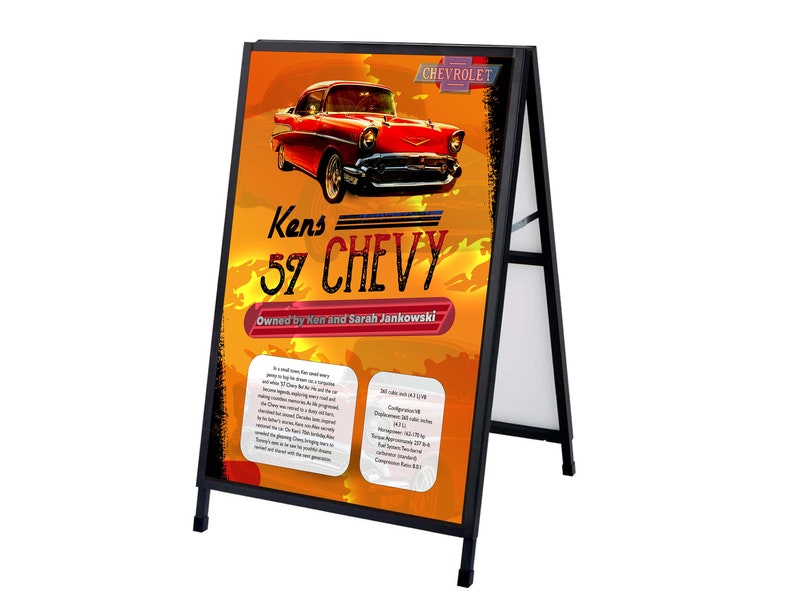 Custom Car Show Display Sign Board - Personalized Plaque for Car ...