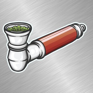 Weed Pipe Vinyl Decal Sticker Car Truc Laptop Funny Bowl - Etsy
