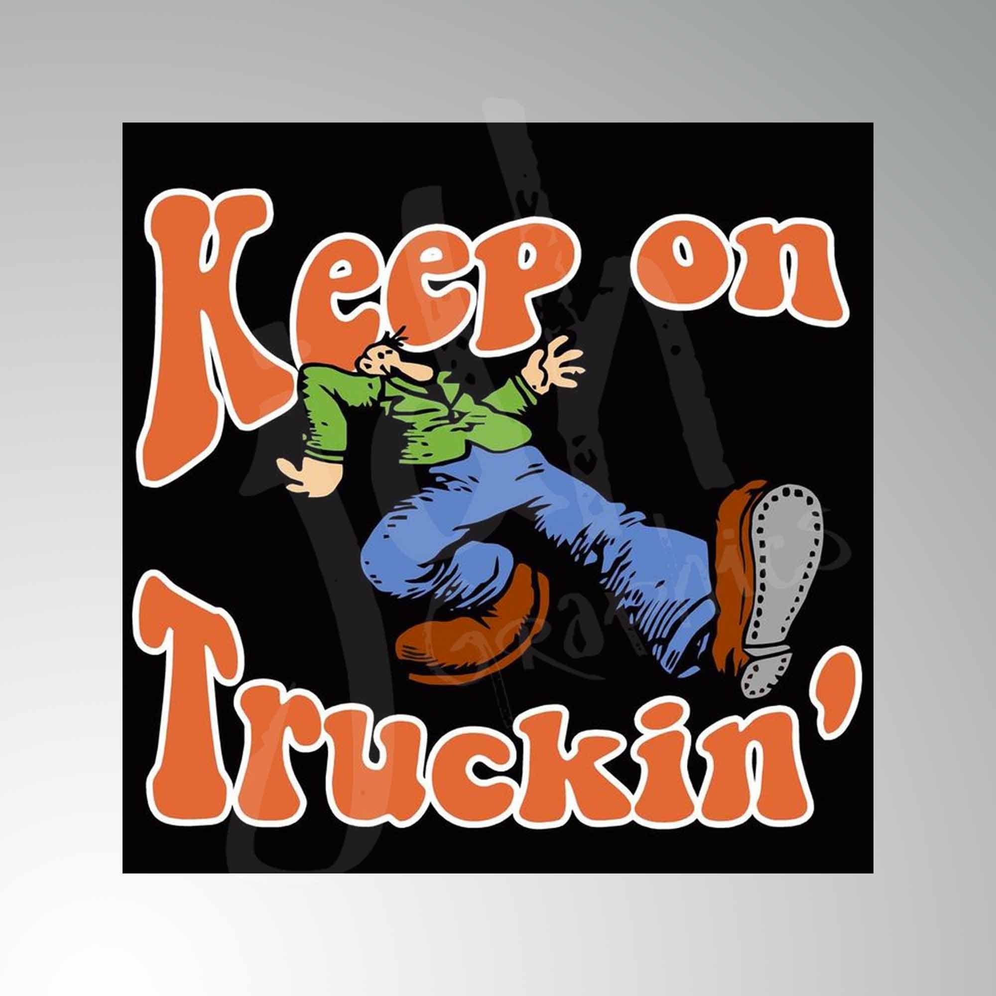 Keep on Truckin Vintage Style Vinyl Decal Sticker Hot Rod Rat - Etsy