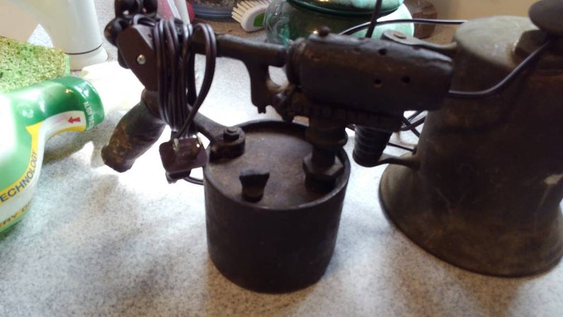 Antique Torch Accent Lamp - Etsy