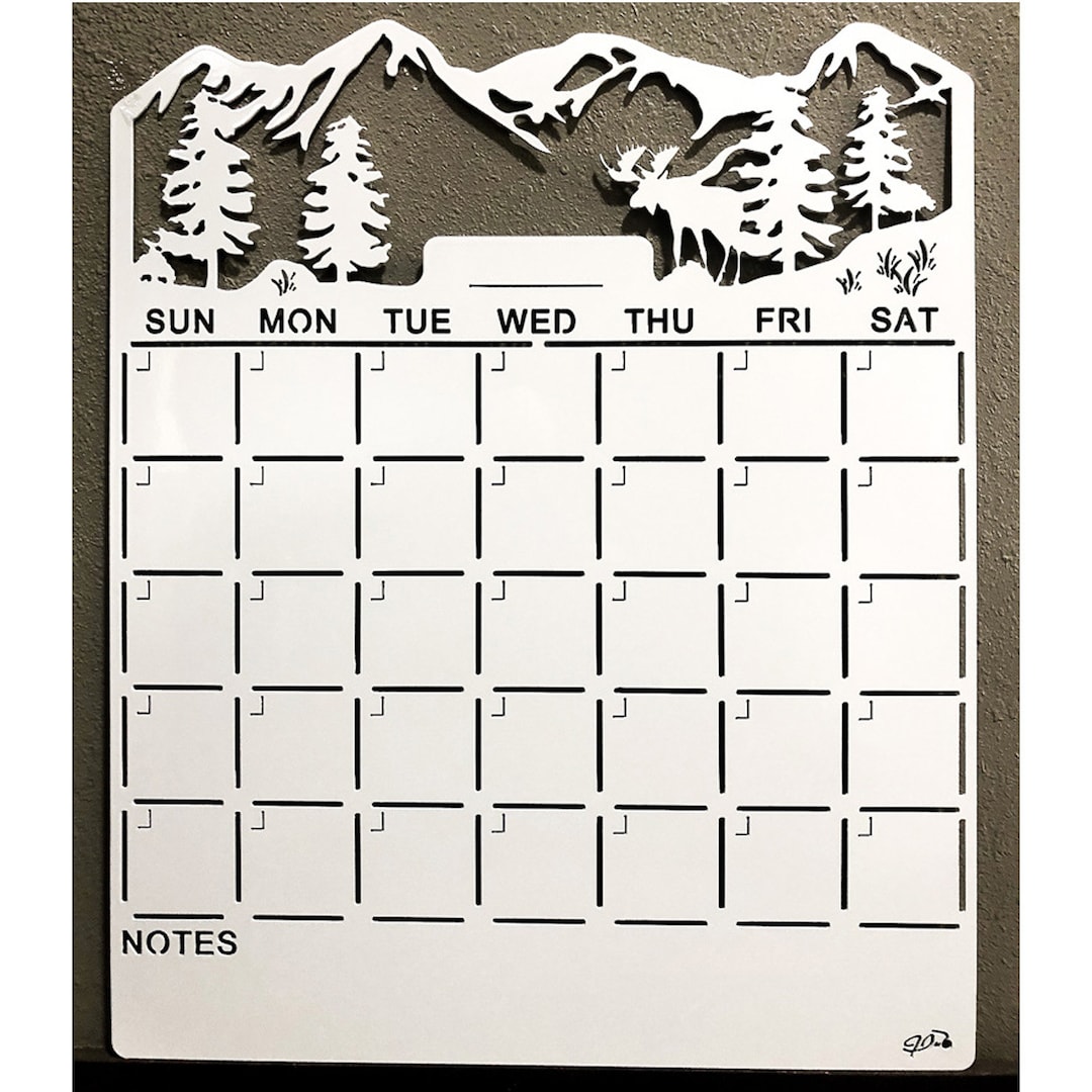 Custom Metal Whiteboard Calendar *limited Time FREE Pack of Markers - Etsy