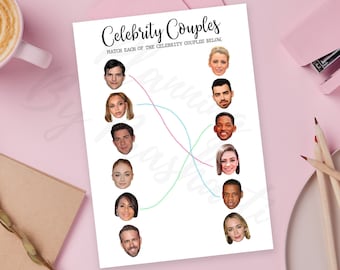 Celebrity Match Game - Etsy