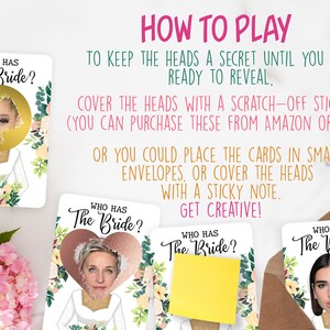 Who Has the Bride? - Bridal Shower Party Games - Unique, Funny ...