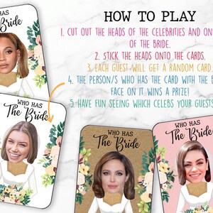 Who Has the Bride Bridal Shower Party Games Unique - Etsy Australia