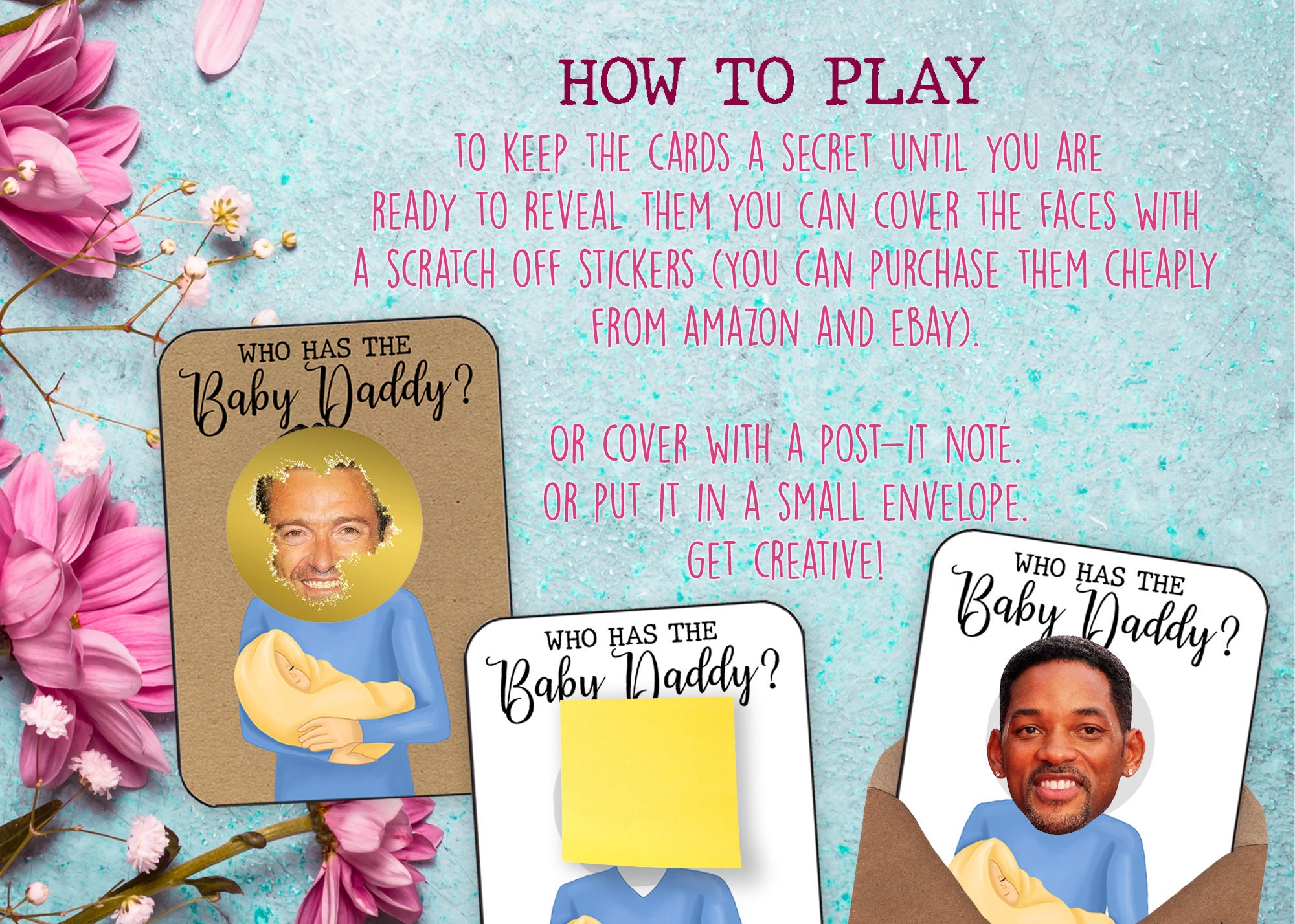 Who Has the Baby Daddy Baby Shower Games Printable Instant - Etsy