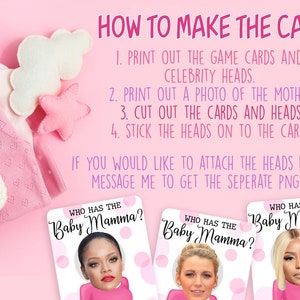 Who Has the Baby Mamma? - Baby Shower Game, Printable Download Baby ...