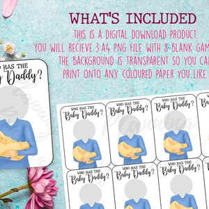 Who Has the Baby Daddy Baby Shower Games Printable Instant - Etsy