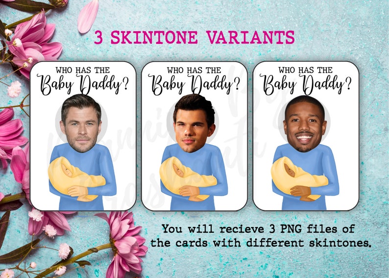 Who Has the Baby Daddy Baby Shower Games Printable Instant - Etsy