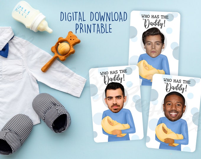 Who Has the Baby Daddy? - Baby Shower Games, Printable Instant Download ...