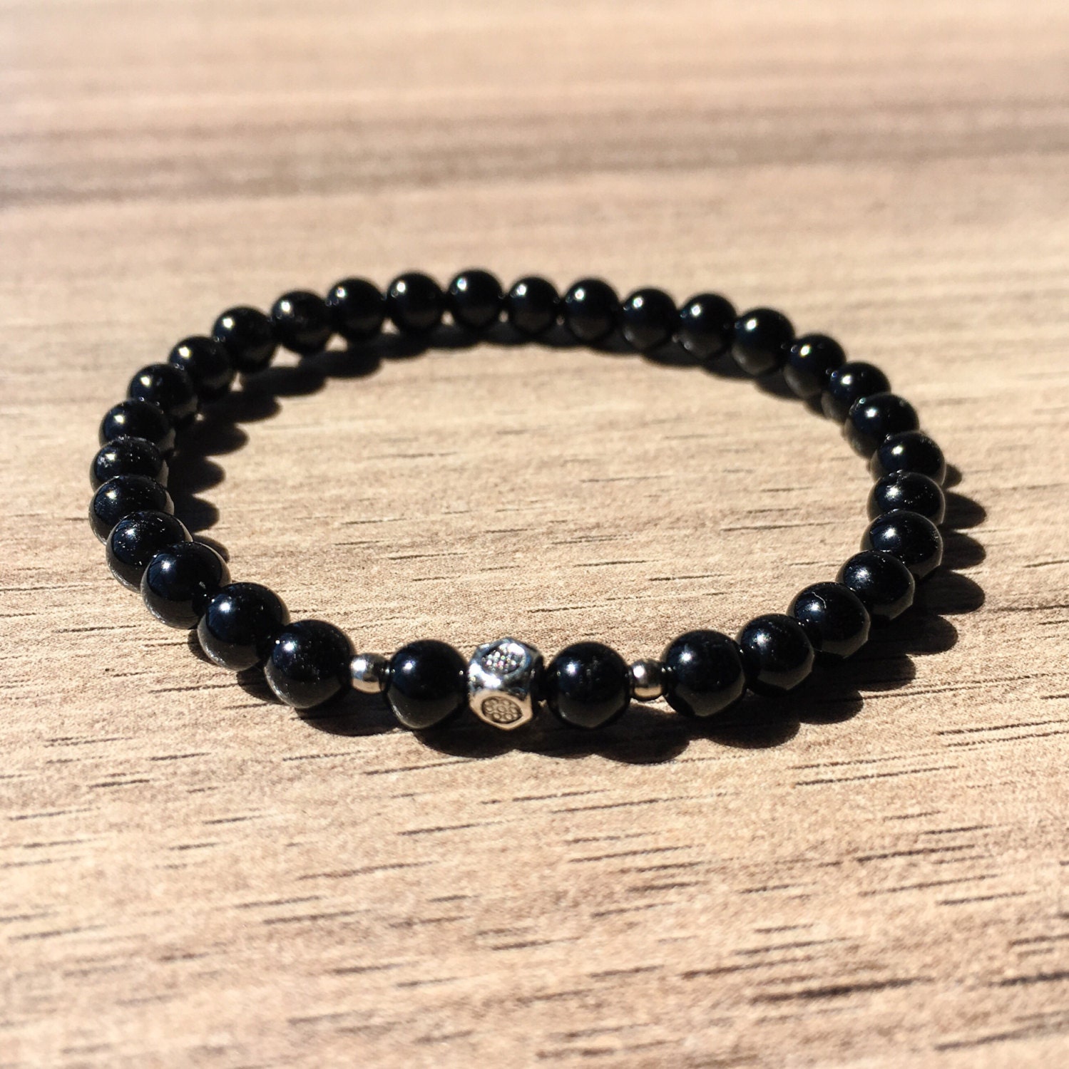 Children's Black Onyx Bracelet, Protection Bracelet