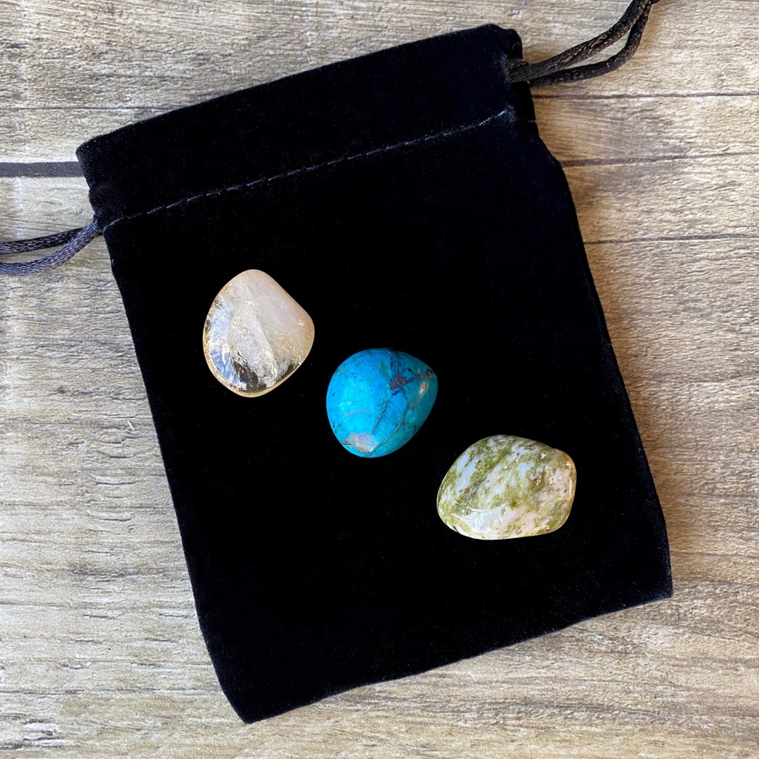 Negative Thinking Gemstone Set Crystal Healing Set Worry - Etsy