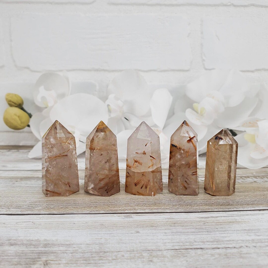 Buy Golden Rutile Quartz Point, Golden Rutile Quartz Tower, Gold ...