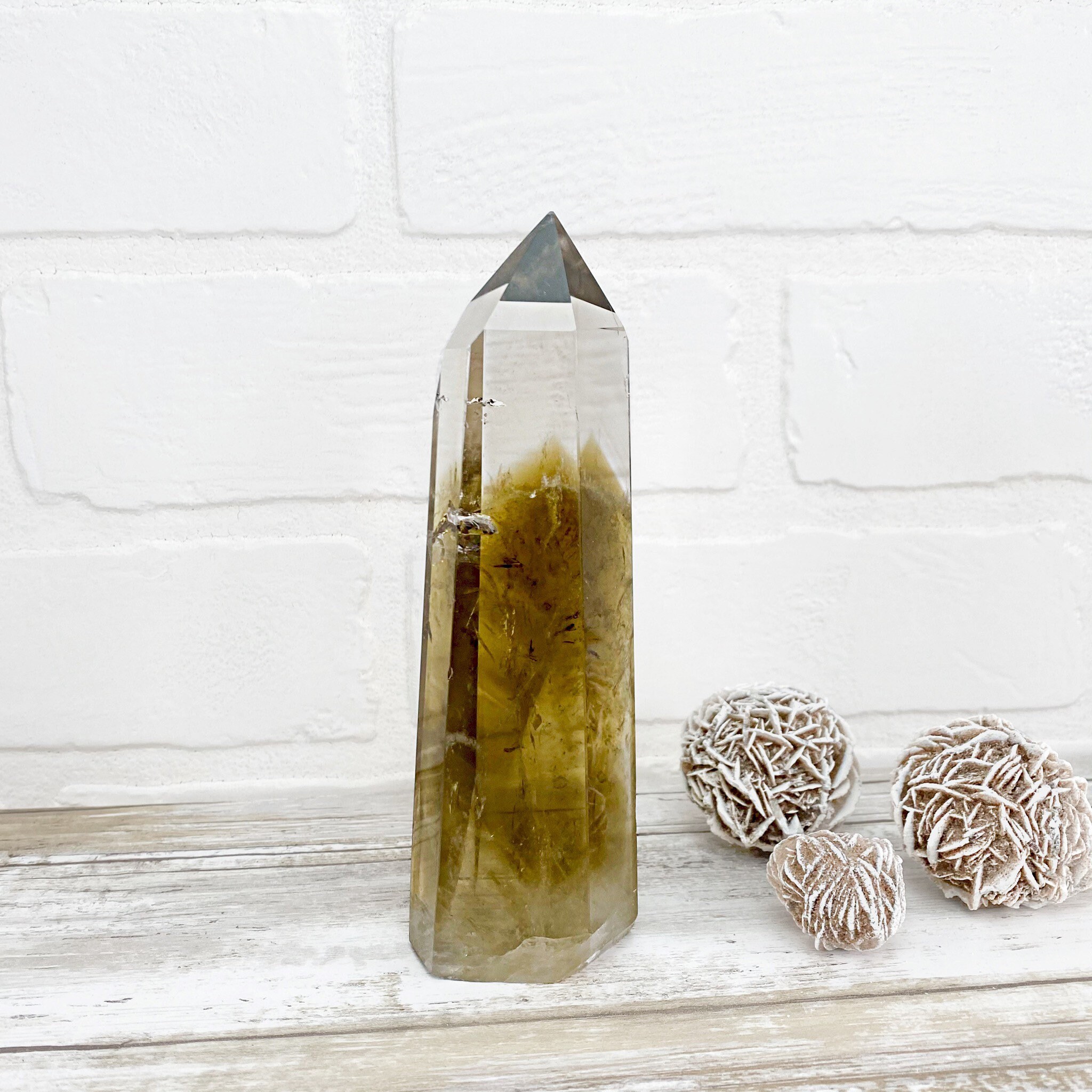 XL Natural Smoky Citrine Tower