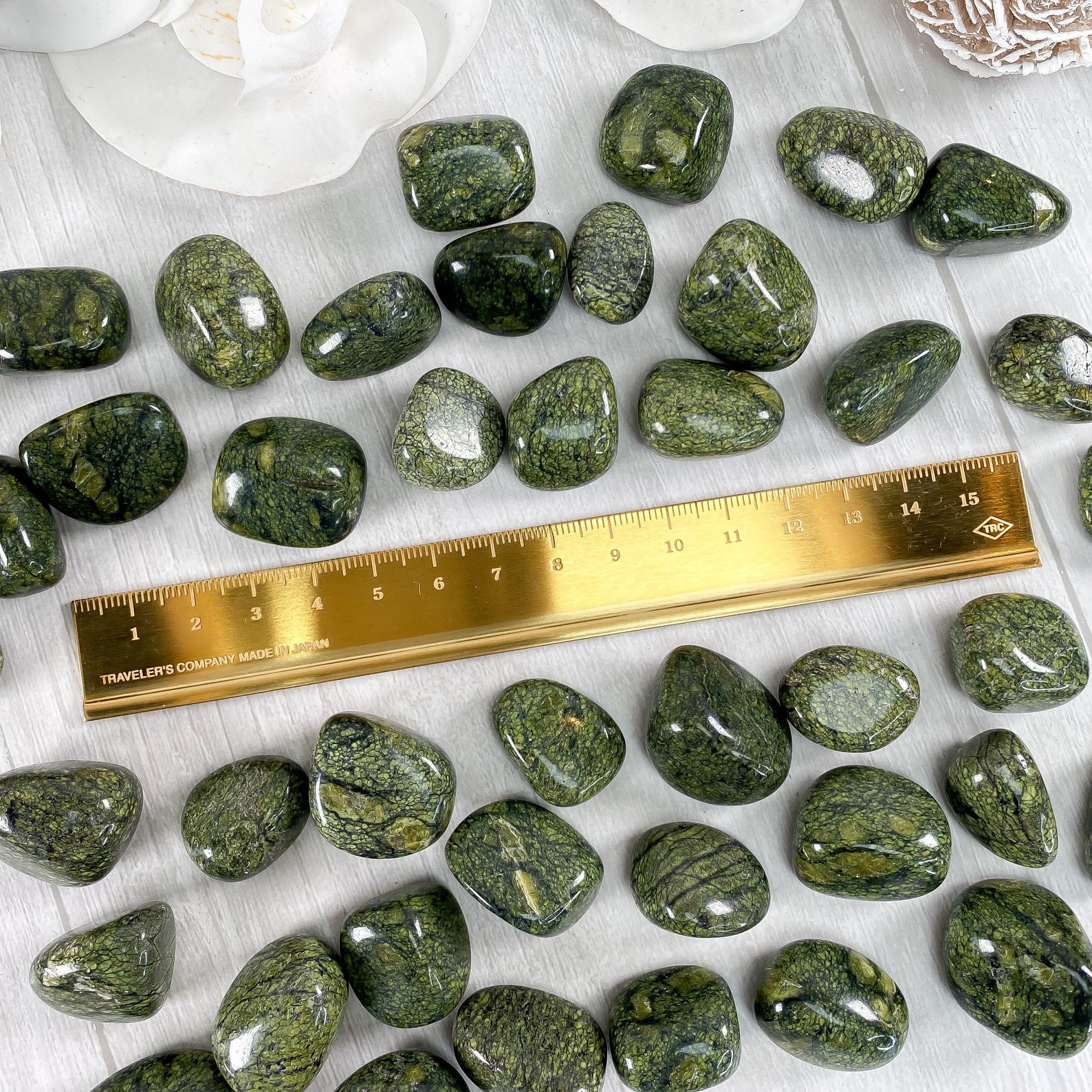 Green Snakeskin Jasper Tumbled Stone Green Snakeskin Jasper | Etsy