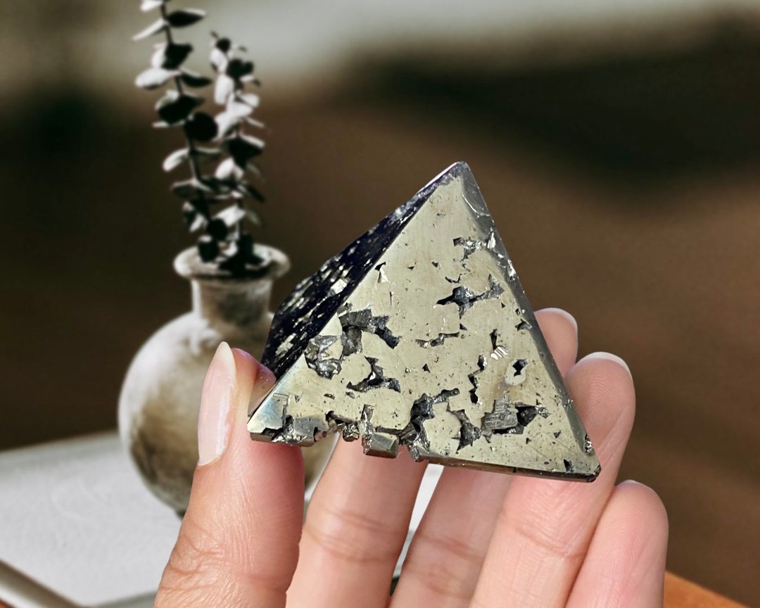 Pyrite Pyramid, Pyrite Crystal Pyramid, Polished Pyrite, Pyrite Crystal ...