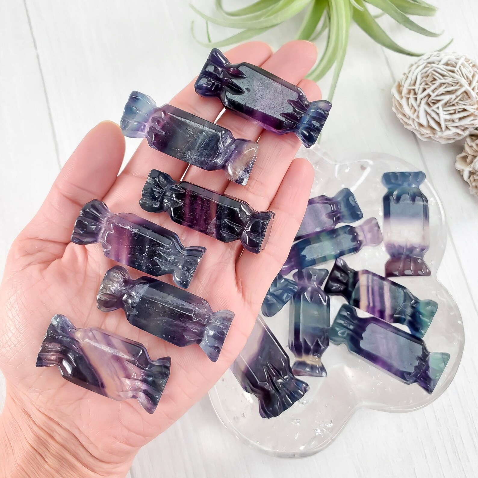 Rainbow Fluorite Crystal Candy Fluorite Candy Fluorite - Etsy