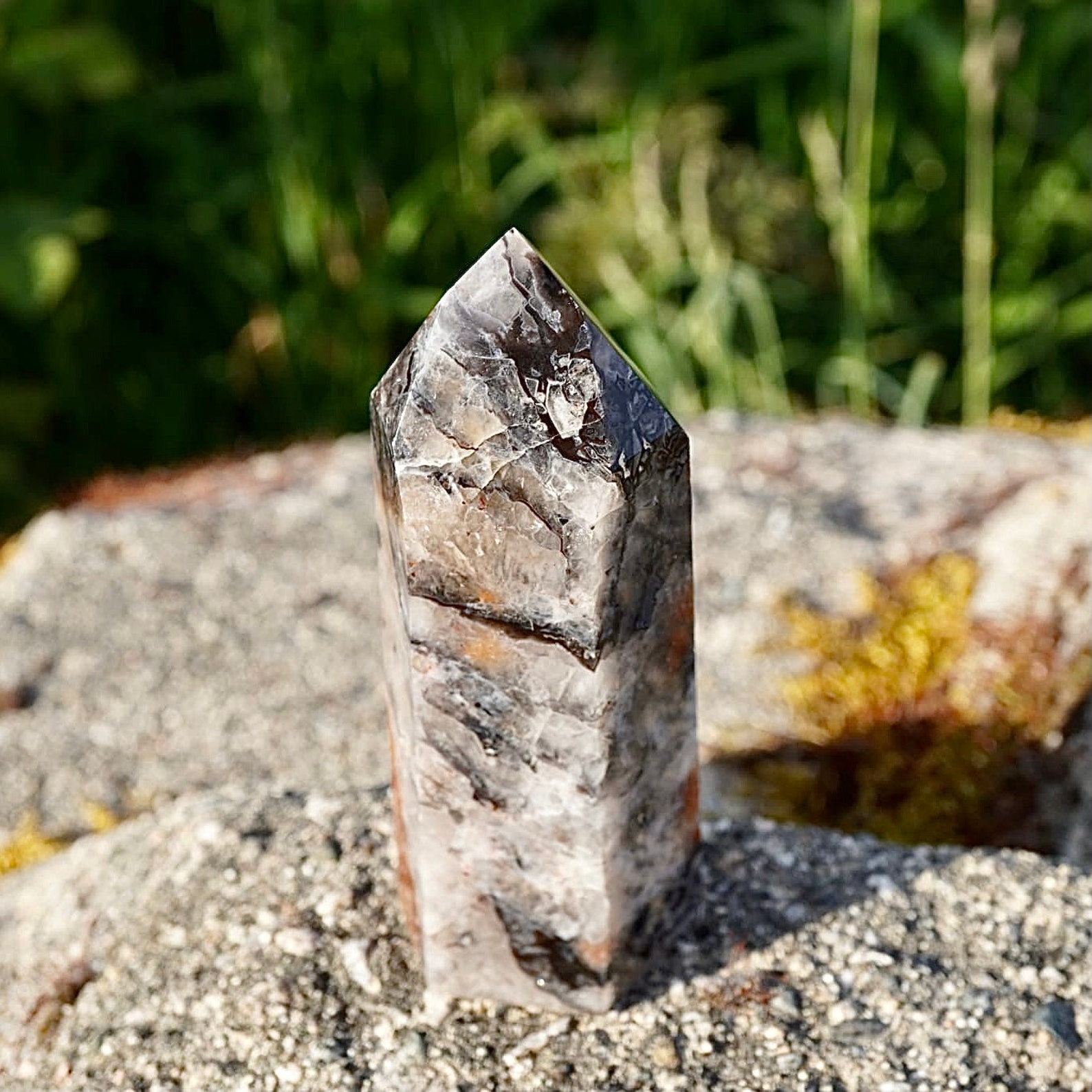 Natural Mosaic Quartz Tower Mosaic Chalcedony Quartz Tower - Etsy