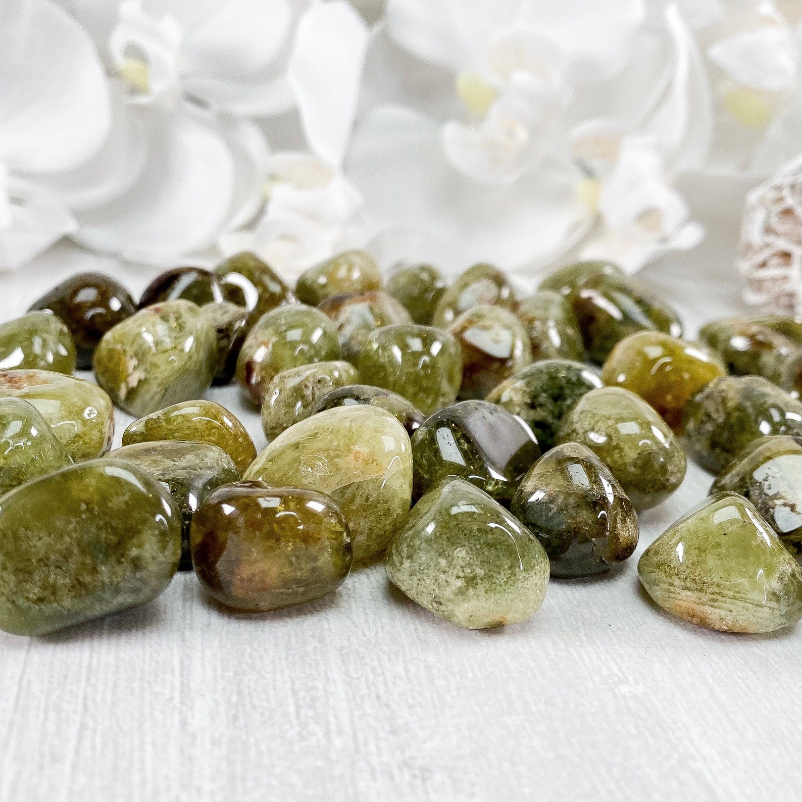 Green Garnet Tumbled Stone Green Garnet Stone Green Garnet - Etsy India