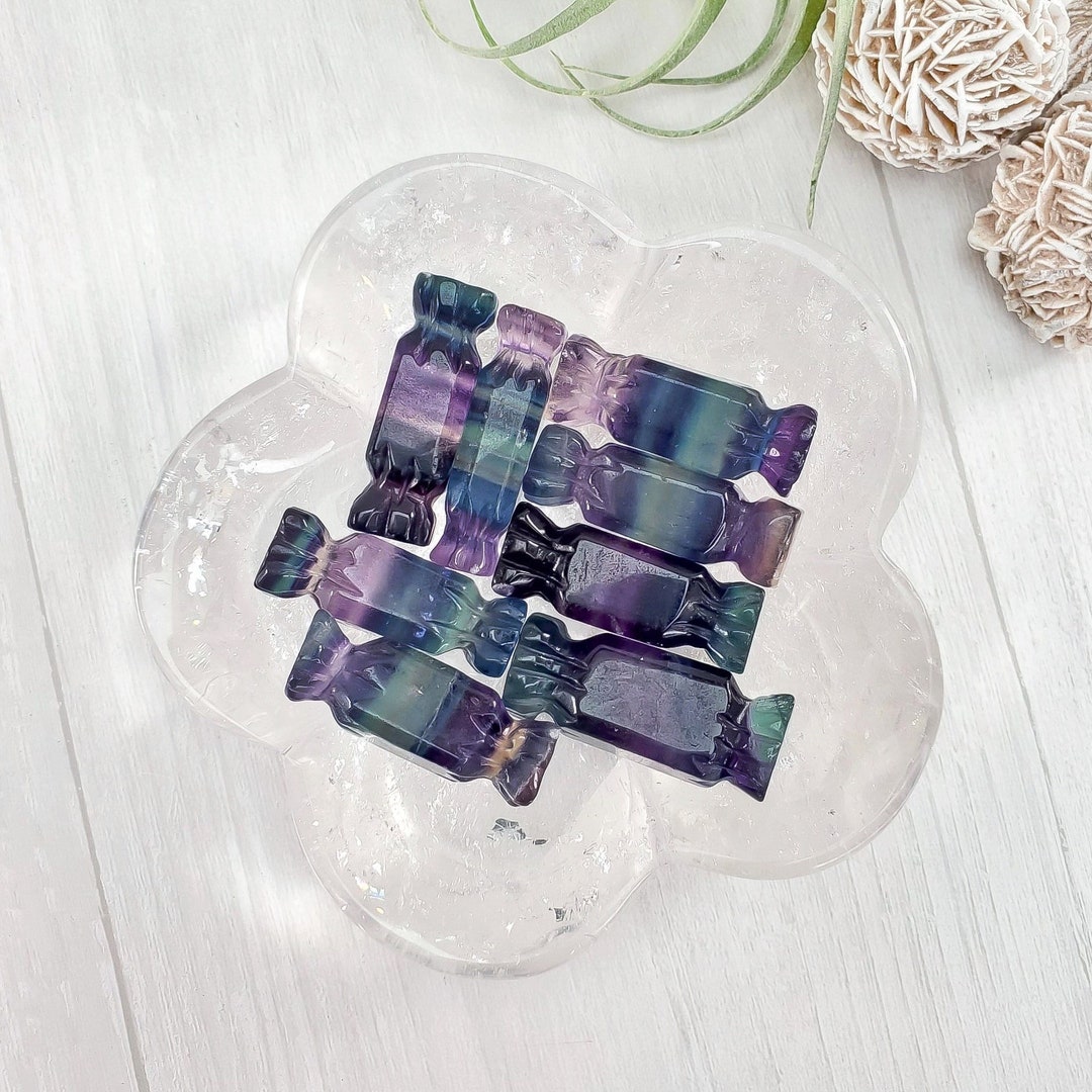 Rainbow Fluorite Crystal Candy, Fluorite Candy, Fluorite Sweets ...