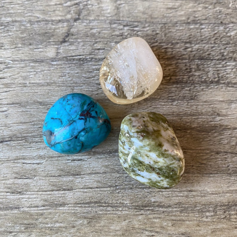 Negative Thinking Gemstone Set Crystal Healing Set Worry | Etsy