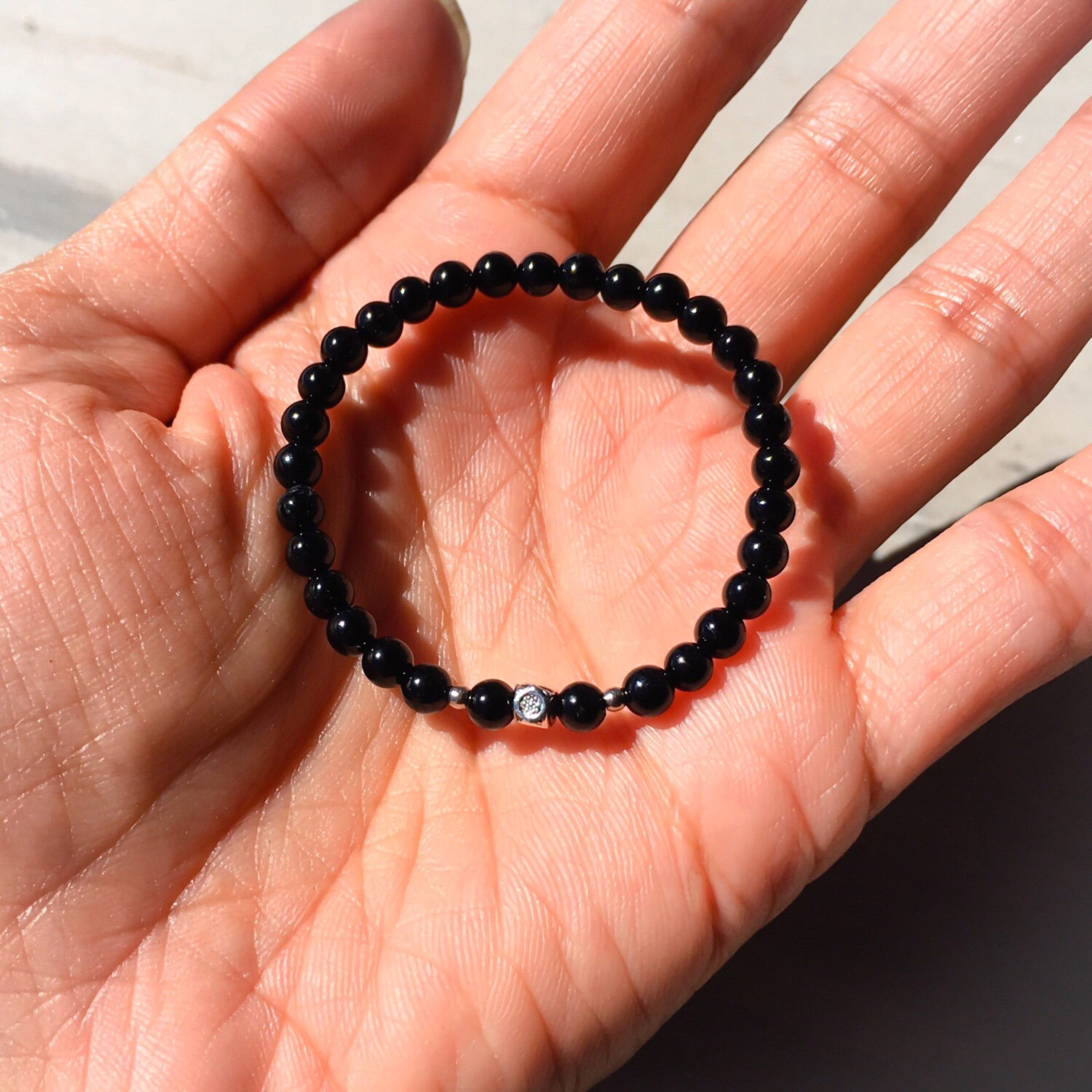 Children's Black Onyx Bracelet, Protection Bracelet