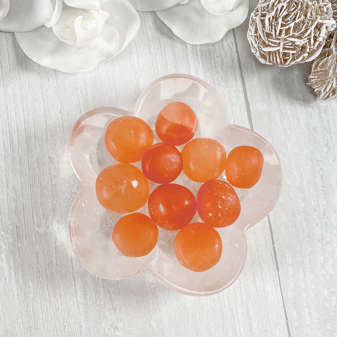 Red Selenite Tumbled Stone, Red Selenite Stone, Red Selenite Worry ...